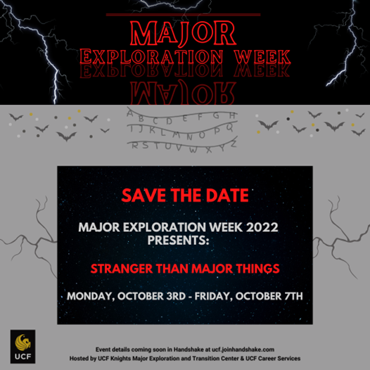 2022 Major Exploration Week: Stranger Than Major Things • New Student ...